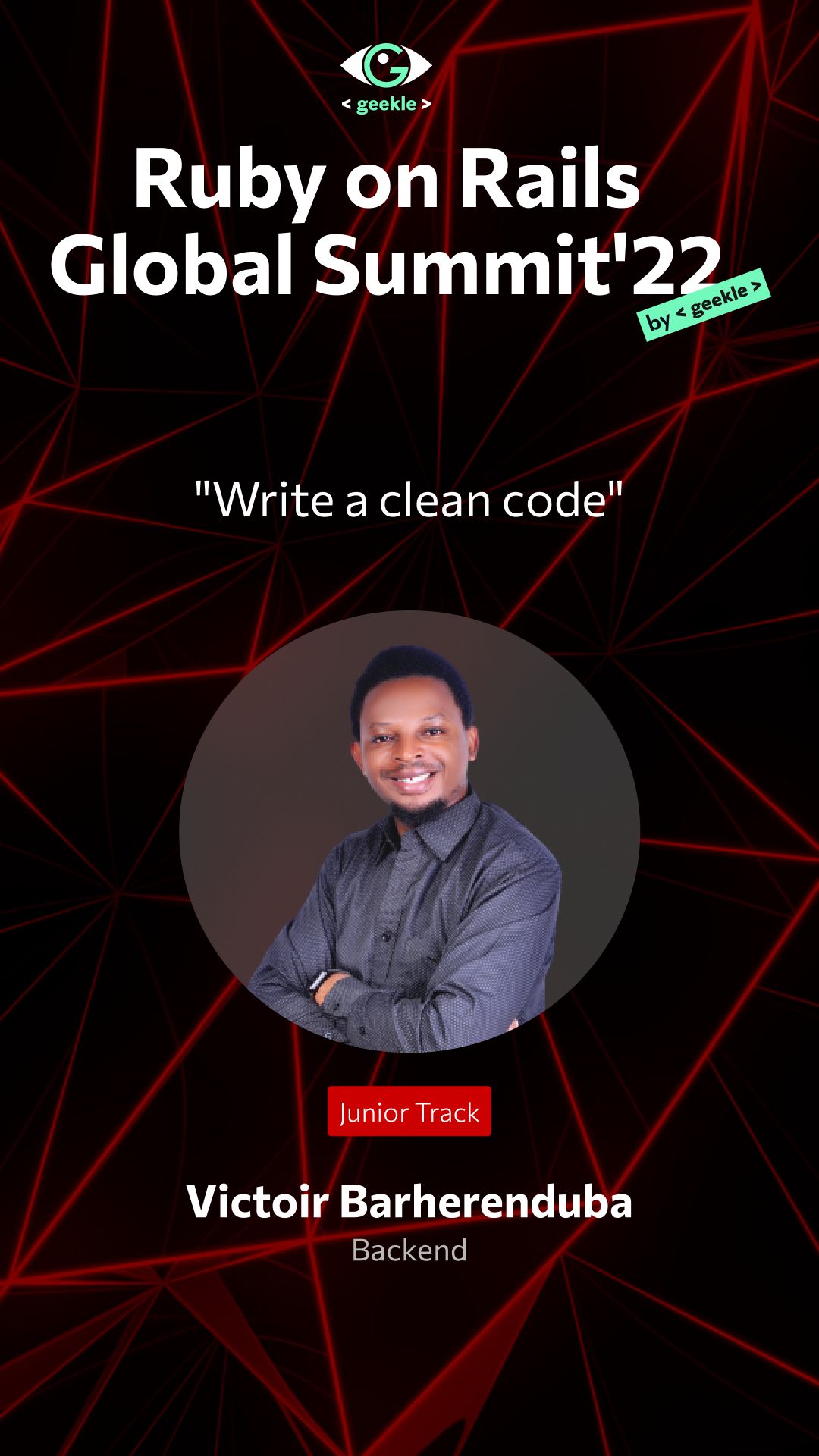 Victoir barherenduba on LinkedIn: #geekle #rubyonrails #globalaisummit ... Victoir barherenduba on LinkedIn: #geekle #rubyonrails #globalaisummit ...