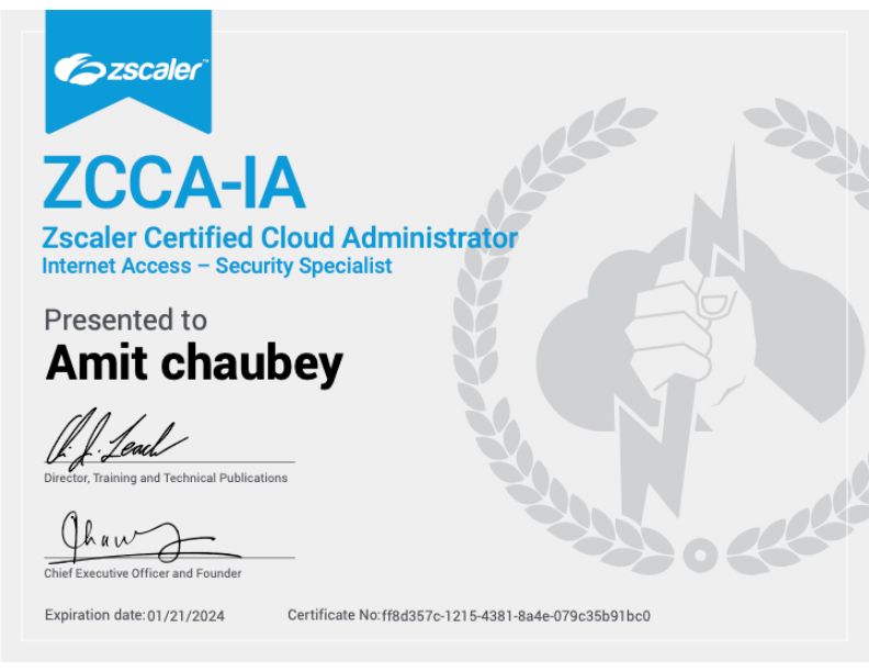 Amit kumar chaubey on LinkedIn: #security #zscaler #cloudsecurity #cloud Amit kumar chaubey on LinkedIn: #security #zscaler #cloudsecurity #cloud