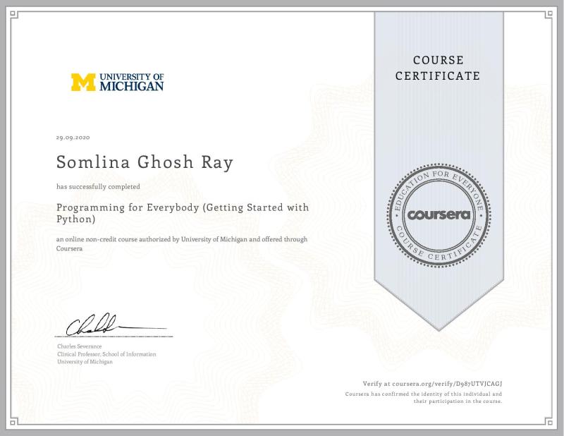 Somlina Ghosh Ray on LinkedIn: #programming #python #pythonprogramming Somlina Ghosh Ray on LinkedIn: #programming #python #pythonprogramming