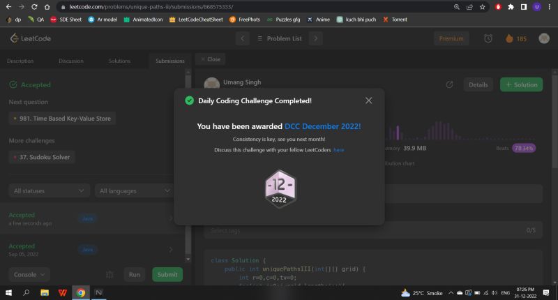 Umang Singh on LinkedIn: #leetcode #consistency #consistencyiskey # ... Umang Singh on LinkedIn: #leetcode #consistency #consistencyiskey # ...
