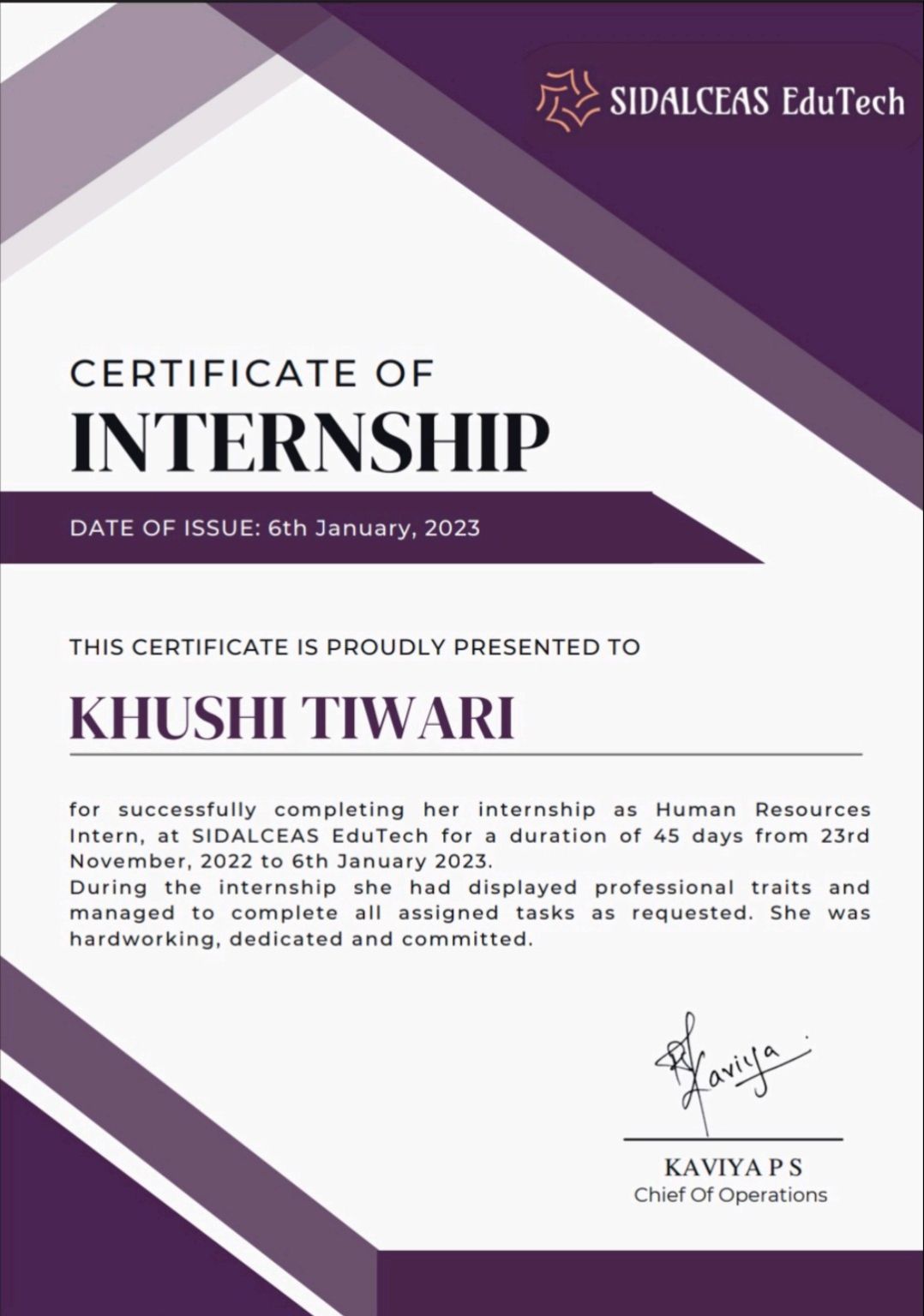 Khushi Tiwari on LinkedIn: #internshipopportunity #hrinternship Khushi Tiwari on LinkedIn: #internshipopportunity #hrinternship