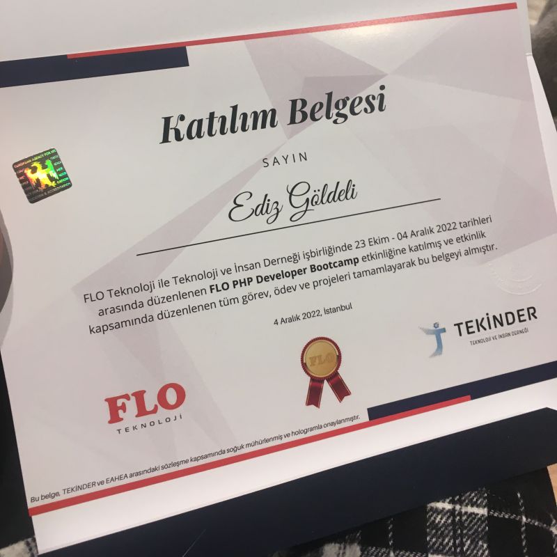 Ediz Göldeli on LinkedIn: #php #developer #floteknoloji #bootcamp Ediz Göldeli on LinkedIn: #php #developer #floteknoloji #bootcamp