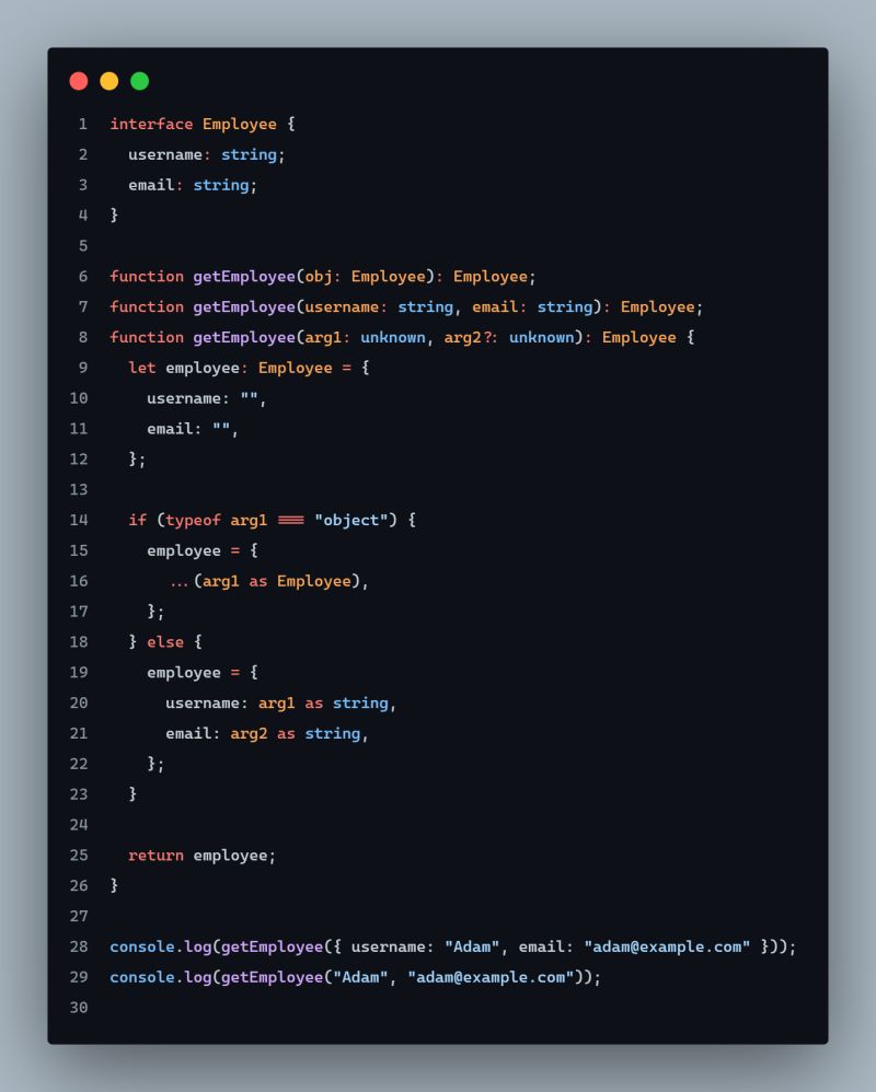 Muhammad Naga on LinkedIn: TypeScript - Function Overloading TypeScript ... Muhammad Naga on LinkedIn: TypeScript - Function Overloading TypeScript ...