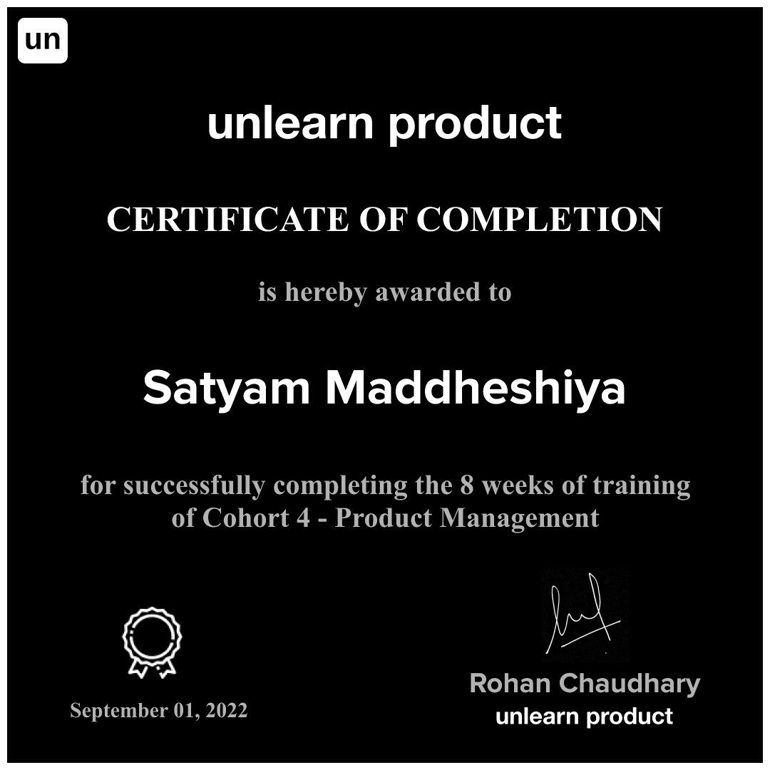 Satyam Maddheshiya on LinkedIn: #productmanagement #unlearnproduct # ... Satyam Maddheshiya on LinkedIn: #productmanagement #unlearnproduct # ...