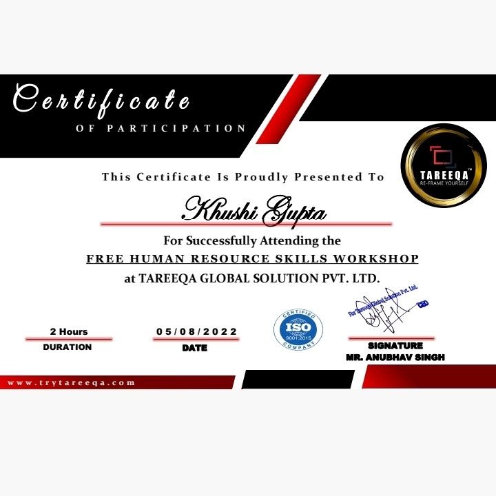 Khushi Gupta on LinkedIn: #skills #humancapital Khushi Gupta on LinkedIn: #skills #humancapital