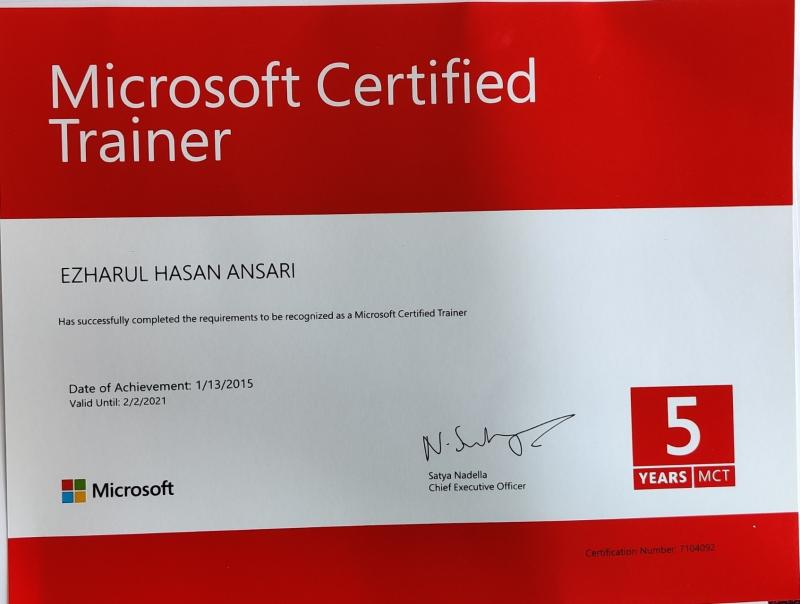 Ezharul Hasan Ansari on LinkedIn: #mct #microsoft #mctcentral Ezharul Hasan Ansari on LinkedIn: #mct #microsoft #mctcentral