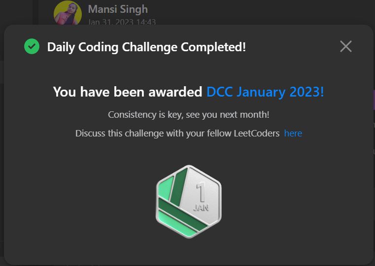 Mansi Singh on LinkedIn: #coding #programming #leetcode #consistency # ... Mansi Singh on LinkedIn: #coding #programming #leetcode #consistency # ...