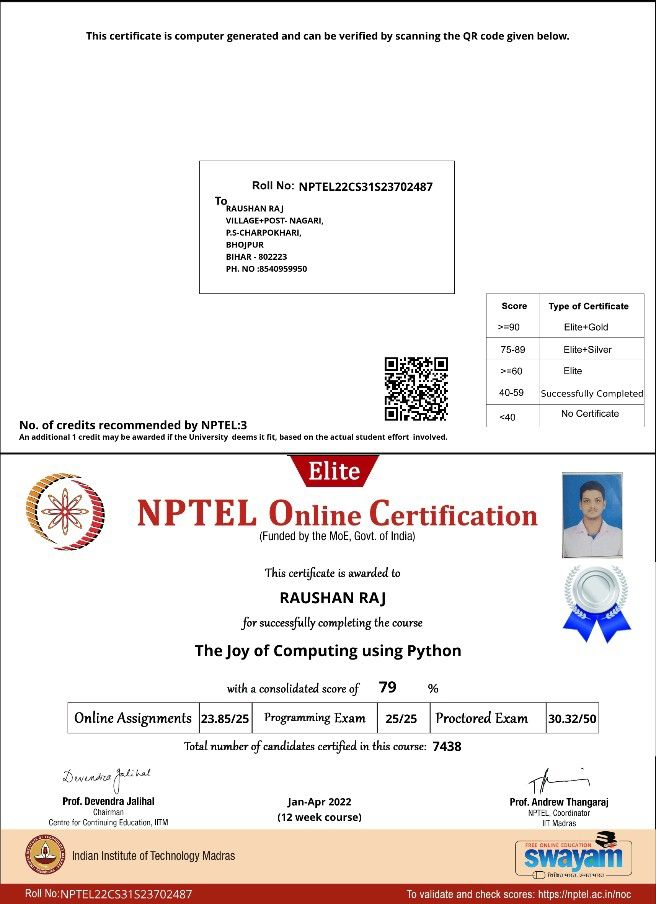 Raushan Raj on LinkedIn: #python #learning #computing #team #thankyou Raushan Raj on LinkedIn: #python #learning #computing #team #thankyou