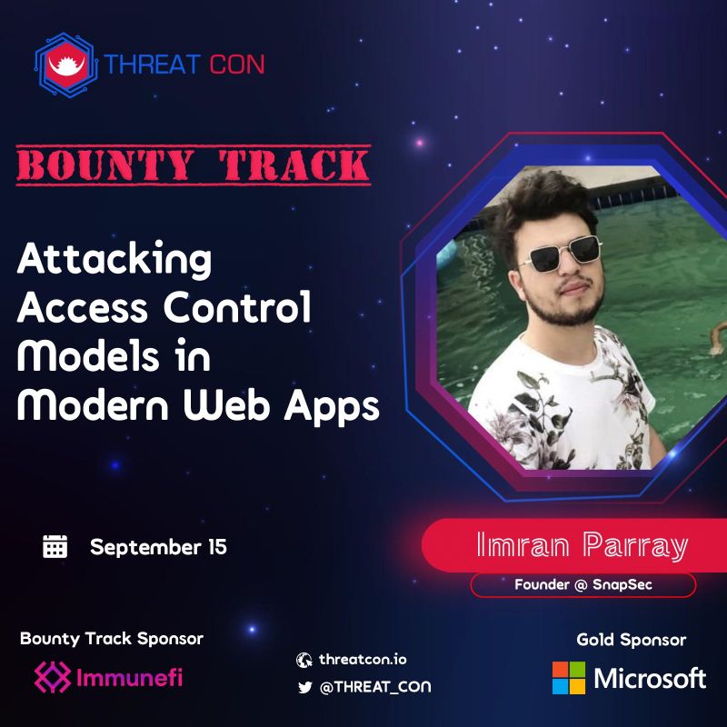 Imran Parray on LinkedIn: #threatcon2022 #cybersecurity #appsec #infosec Imran Parray on LinkedIn: #threatcon2022 #cybersecurity #appsec #infosec