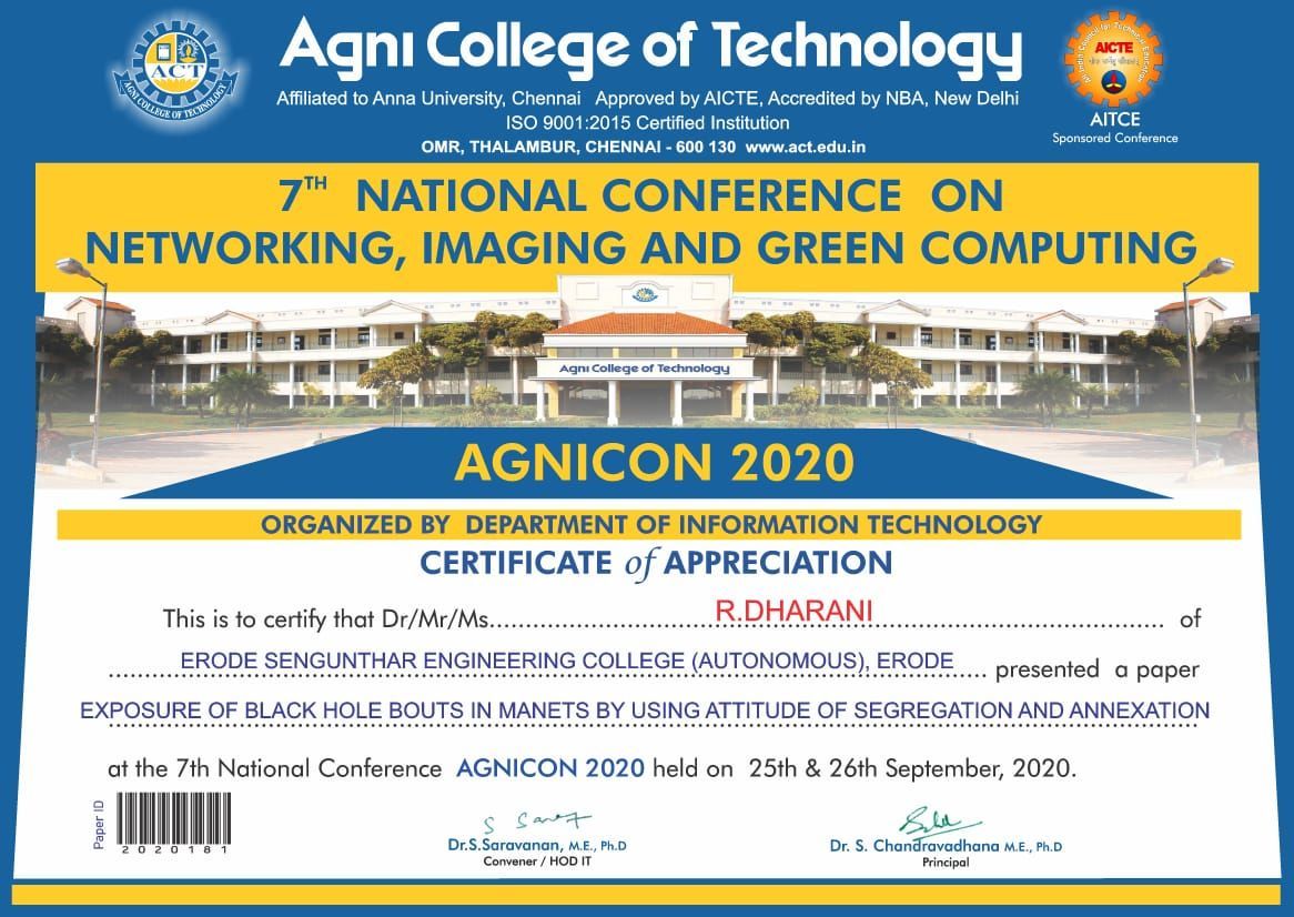 Dharani R on LinkedIn: #paperpresentation #academic Dharani R on LinkedIn: #paperpresentation #academic
