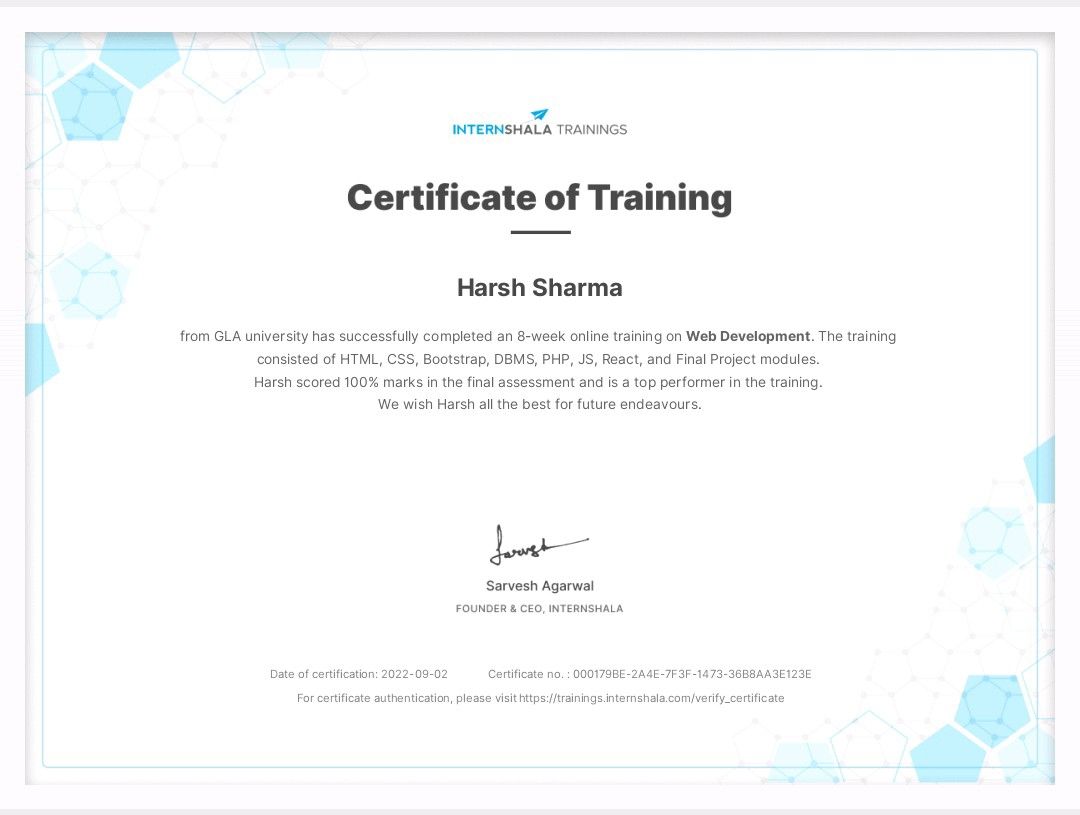Harsh Sharma on LinkedIn: #experience #webdevelopment #reactjs Harsh Sharma on LinkedIn: #experience #webdevelopment #reactjs