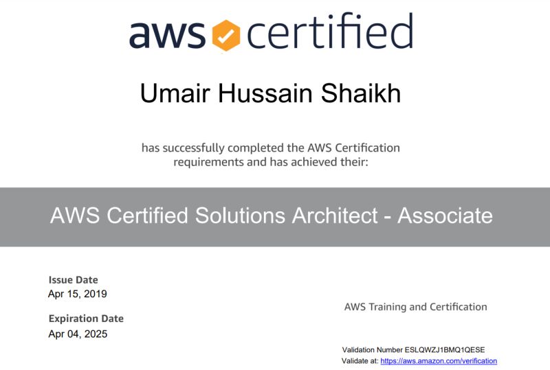 Umair Shaikh on LinkedIn: #aws #architect #acloudguru #udemy Umair Shaikh on LinkedIn: #aws #architect #acloudguru #udemy
