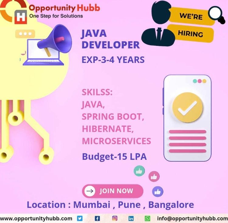 Shrishti Jain on LinkedIn: #hiringalert #javadeveloper #java # ... Shrishti Jain on LinkedIn: #hiringalert #javadeveloper #java # ...