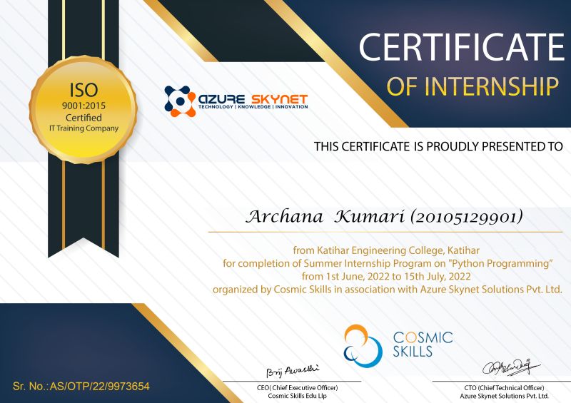 Archana Kumari on LinkedIn: #pythonprogramming #summerinternship2022 # ... Archana Kumari on LinkedIn: #pythonprogramming #summerinternship2022 # ...