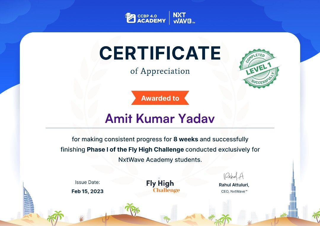Amit Kumar Yadav on LinkedIn: #nextwave #coding Amit Kumar Yadav on LinkedIn: #nextwave #coding