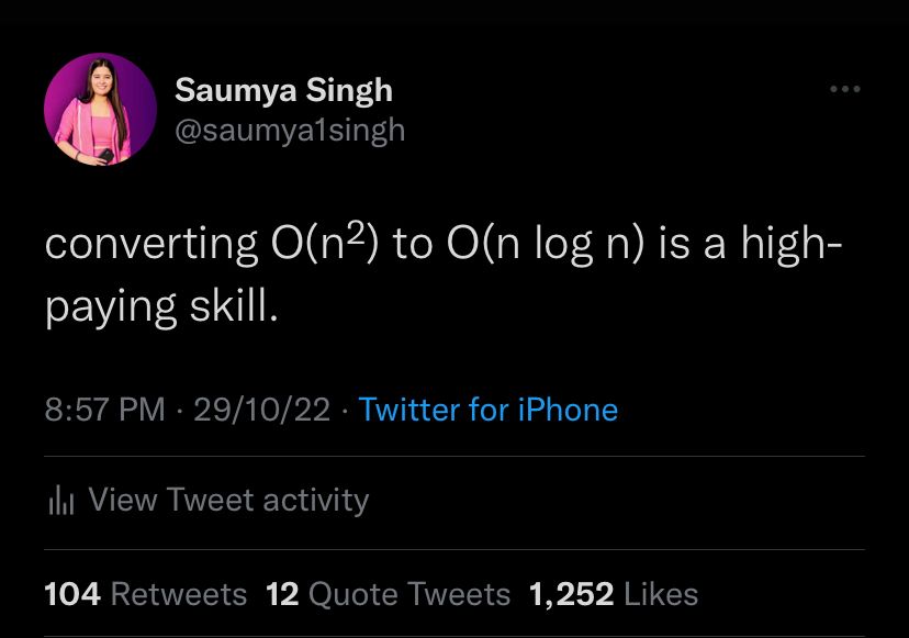 Saumya Singh on LinkedIn: #coding #tech | 157 comments Saumya Singh on LinkedIn: #coding #tech | 157 comments