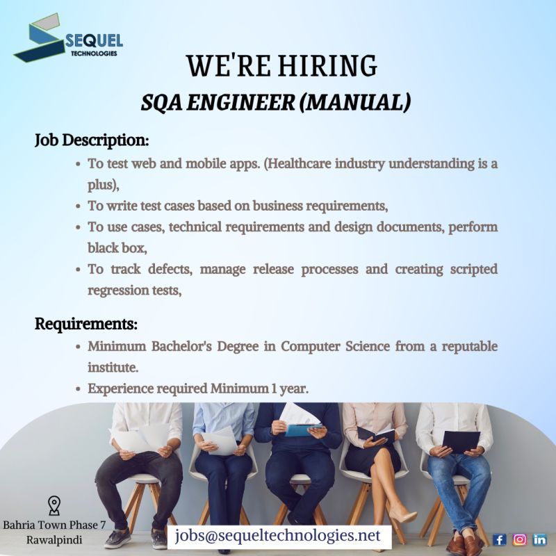 Muhammad Umar Arshad on LinkedIn: #hiring #sqaengineer #sqa # ... Muhammad Umar Arshad on LinkedIn: #hiring #sqaengineer #sqa # ...
