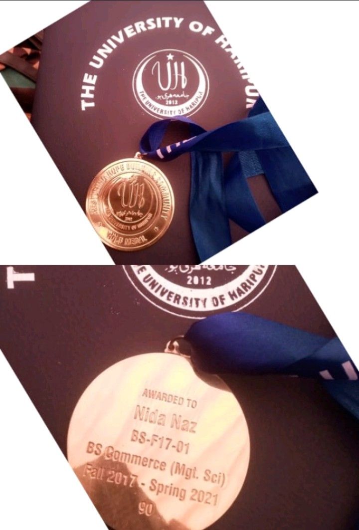 Nida Naz on LinkedIn: Alhamdulilah... Awarded with Gold Medal 🏅 ... Nida Naz on LinkedIn: Alhamdulilah... Awarded with Gold Medal 🏅 ...