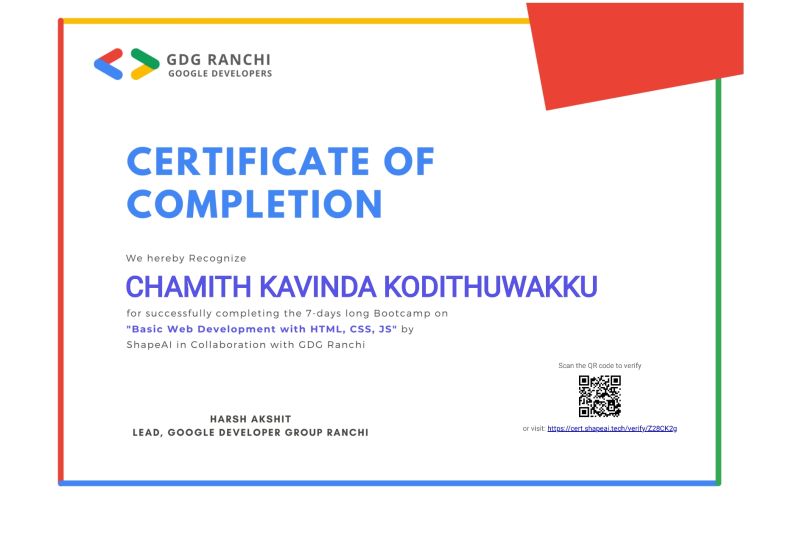 Chamith Kavinda on LinkedIn: #boot_camp Chamith Kavinda on LinkedIn: #boot_camp