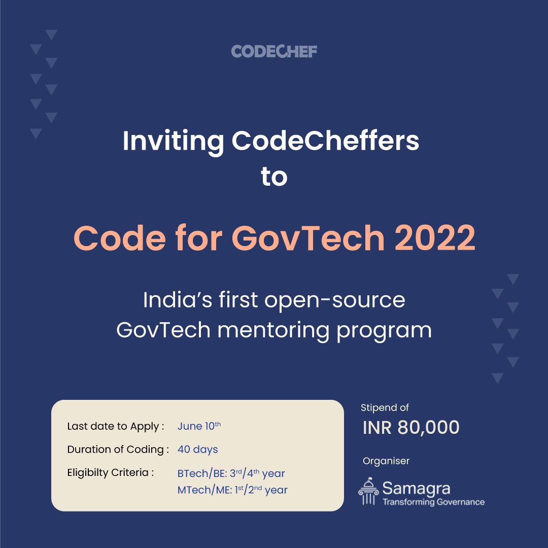 CodeChef on LinkedIn: #codechef #coding #govtech CodeChef on LinkedIn: #codechef #coding #govtech