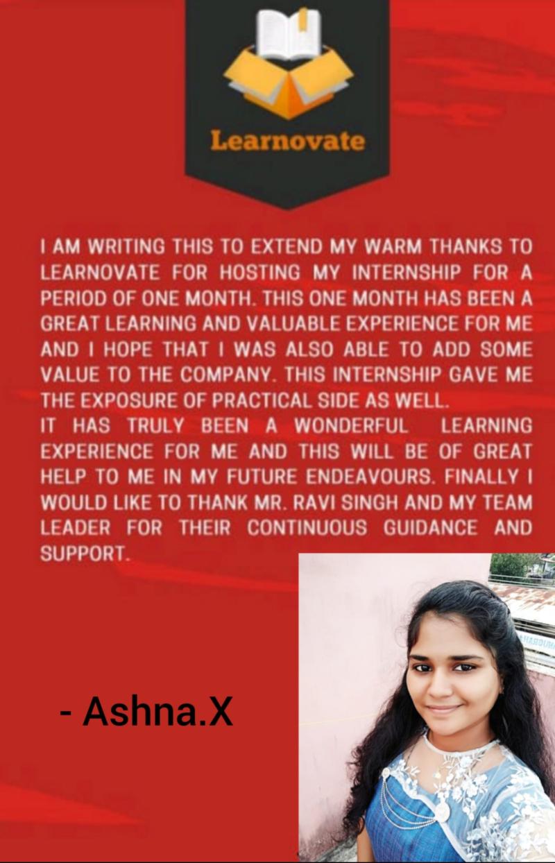 Ashna Xaviour on LinkedIn: #intern Ashna Xaviour on LinkedIn: #intern