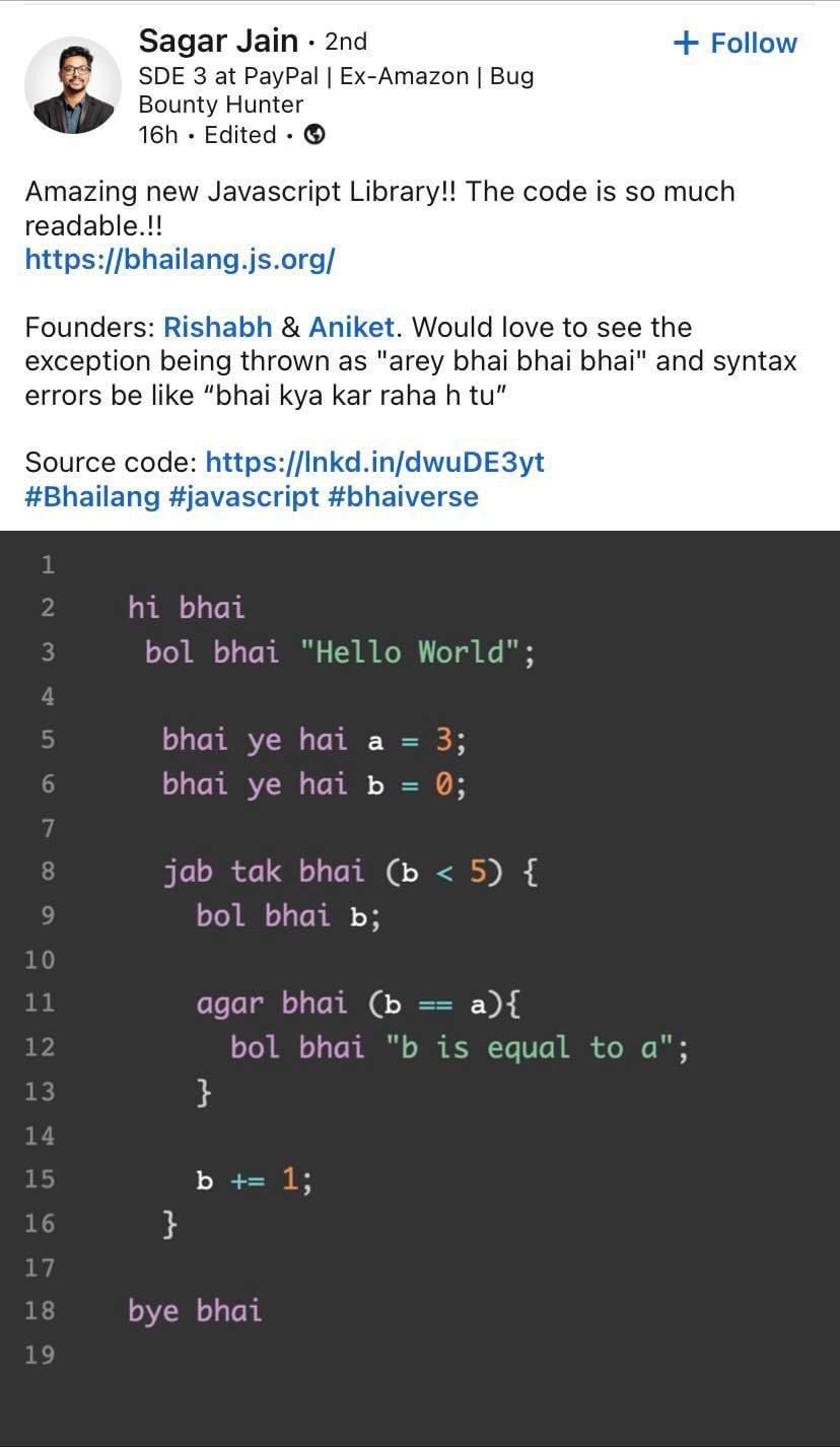 Muneeb Hussain on LinkedIn: This is the most readable code I have ever ... Muneeb Hussain on LinkedIn: This is the most readable code I have ever ...