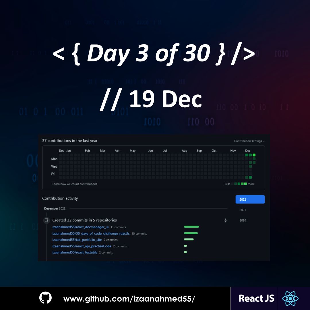 Izaan Ahmed Khan on LinkedIn: #30daysofcodechallenge #reactjs ... Izaan Ahmed Khan on LinkedIn: #30daysofcodechallenge #reactjs ...