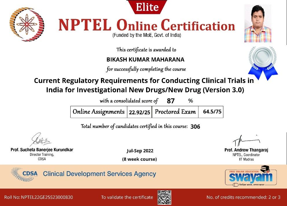 Bikash Kumar Maharana on LinkedIn: #nptel Bikash Kumar Maharana on LinkedIn: #nptel