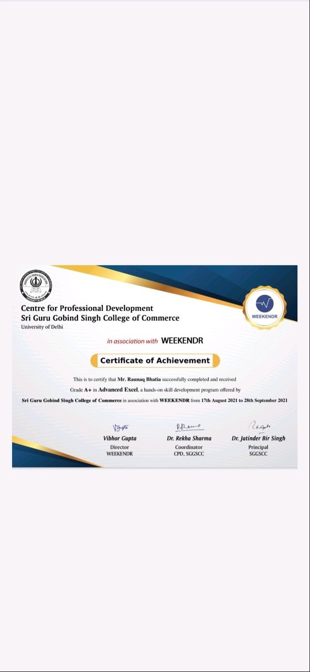 Raunaq Bhatia on LinkedIn: #excel #data #exceltraining #advancedexcel Raunaq Bhatia on LinkedIn: #excel #data #exceltraining #advancedexcel