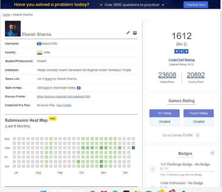 Ekansh Sharma on LinkedIn: #codechef #coding #codechef #dsa # ... Ekansh Sharma on LinkedIn: #codechef #coding #codechef #dsa # ...