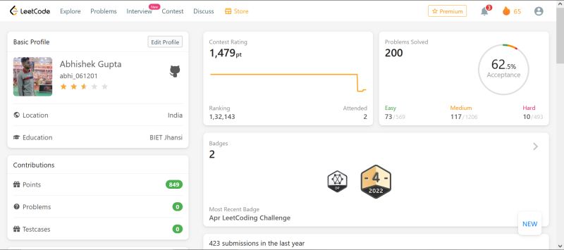 Abhishek Gupta on LinkedIn: #leetcode #consistency #coding #programming ... Abhishek Gupta on LinkedIn: #leetcode #consistency #coding #programming ...
