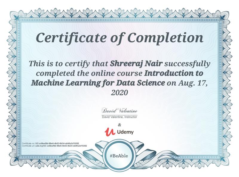 Sreeraj R Nair on LinkedIn: #machinelearnig #datascience Sreeraj R Nair on LinkedIn: #machinelearnig #datascience