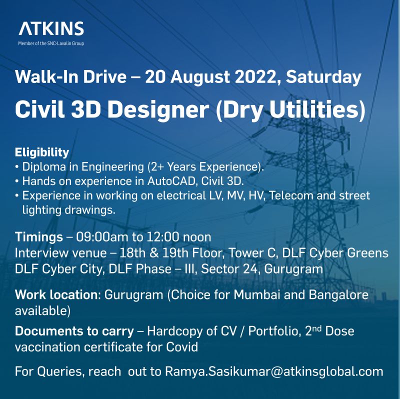 Anuj Dubey on LinkedIn: #gurgaon #designers #recruitment #atkins #civil ... Anuj Dubey on LinkedIn: #gurgaon #designers #recruitment #atkins #civil ...