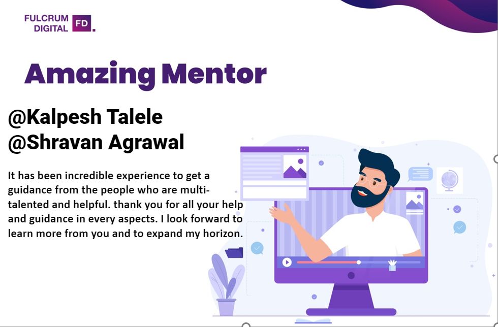 Prashant Jha on LinkedIn: #appreciationpost #appreciationweek #lifeatfd Prashant Jha on LinkedIn: #appreciationpost #appreciationweek #lifeatfd