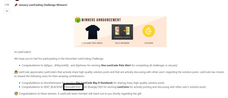 Sonal Prasad Sahu on LinkedIn: Thanku Leetcode for appreciating my ... Sonal Prasad Sahu on LinkedIn: Thanku Leetcode for appreciating my ...