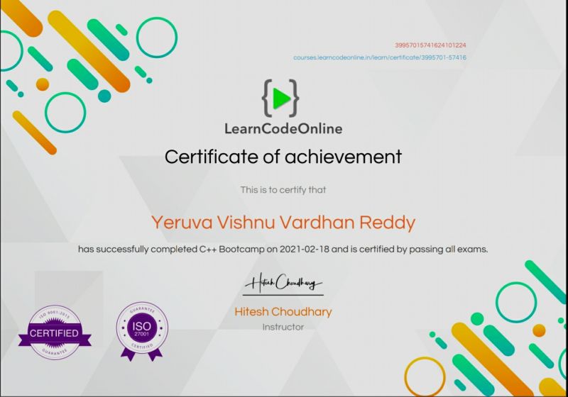 Vishnu Vardhan Reddy Yeruva on LinkedIn: It's been a great experience ... Vishnu Vardhan Reddy Yeruva on LinkedIn: It's been a great experience ...