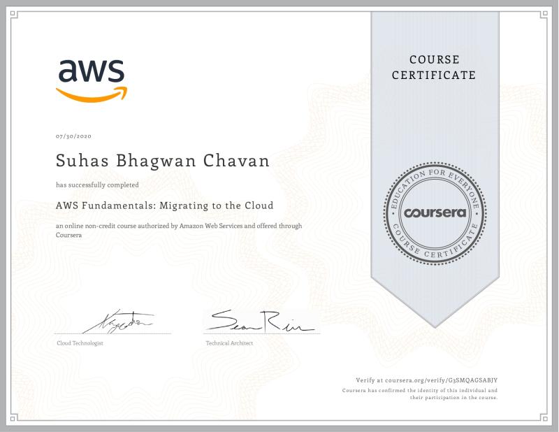 Suhas Chavan on LinkedIn: #aws #awscertification #awsfundamentals #awscloud Suhas Chavan on LinkedIn: #aws #awscertification #awsfundamentals #awscloud