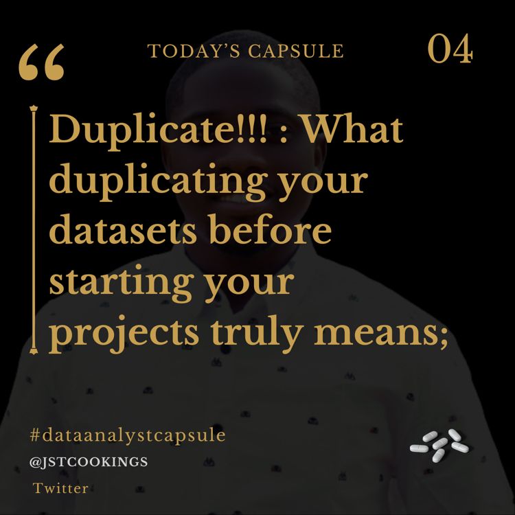 Yusuf Ogunrinde on LinkedIn: Duplicating a datasets before starting a ... Yusuf Ogunrinde on LinkedIn: Duplicating a datasets before starting a ...