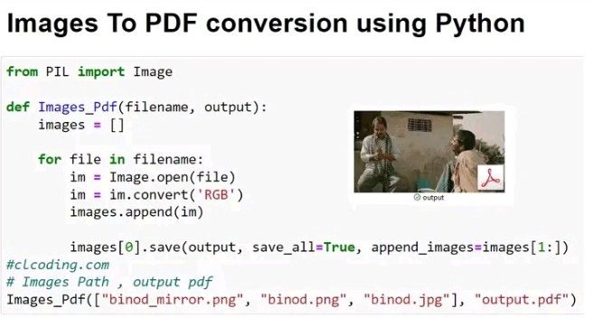 Iram Mehmood on LinkedIn: #imagetopdf #pythonprogramming #python Iram Mehmood on LinkedIn: #imagetopdf #pythonprogramming #python