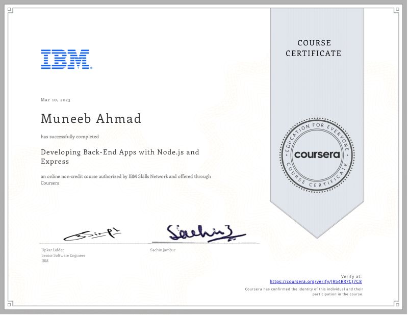 Muneeb Ahmad on LinkedIn: #backenddevelopment #nodejs #express # ... Muneeb Ahmad on LinkedIn: #backenddevelopment #nodejs #express # ...