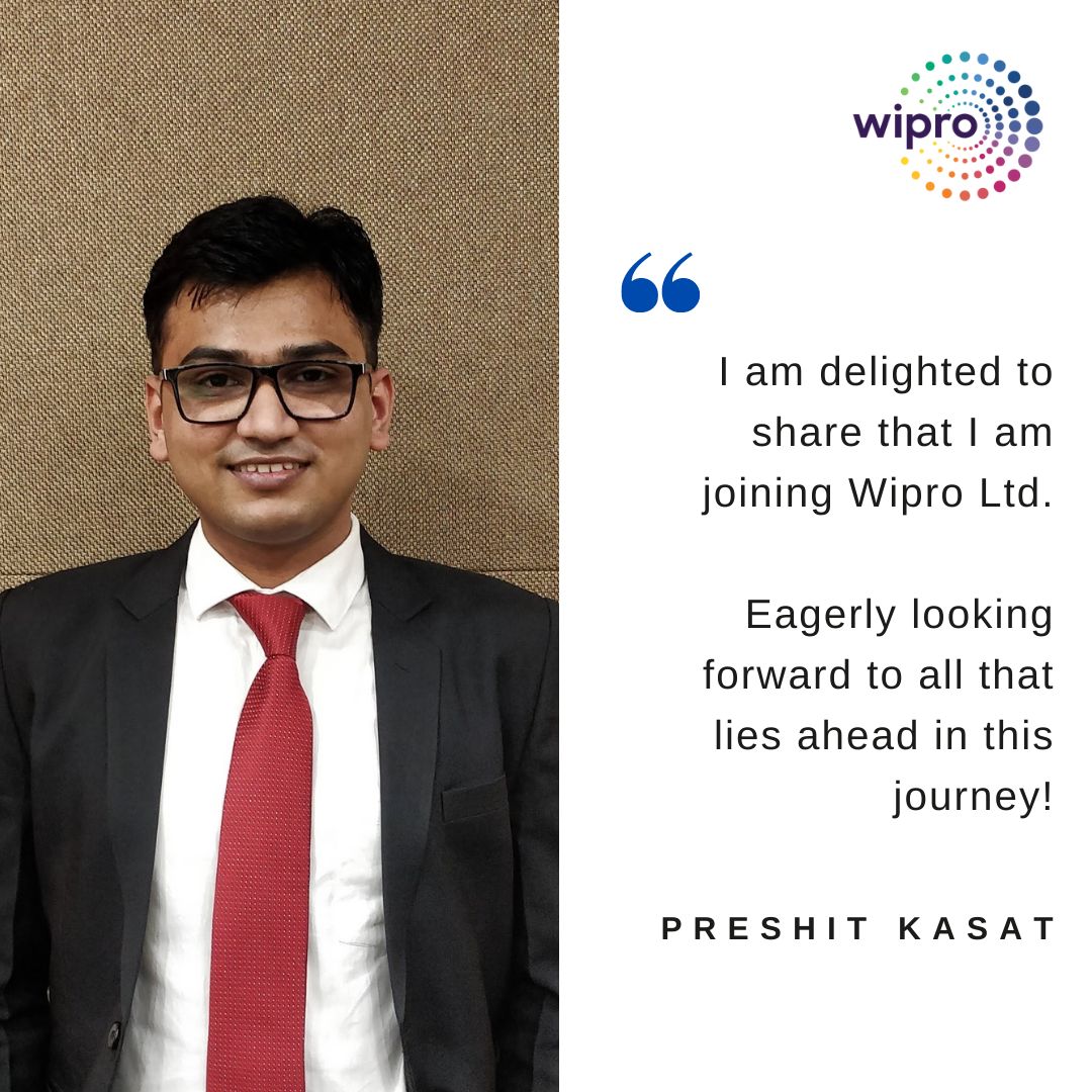 Preshit Kasat on LinkedIn: #iamwipro | 145 comments Preshit Kasat on LinkedIn: #iamwipro | 145 comments