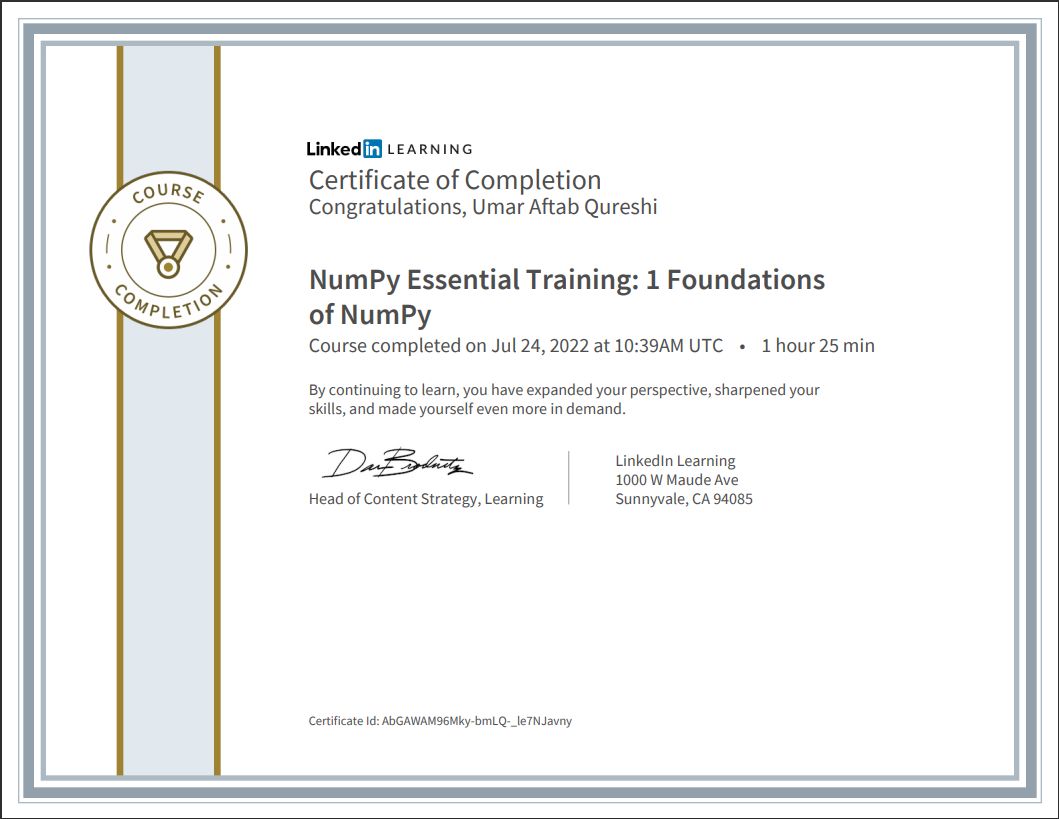 Umar Aftab Qureshi on LinkedIn: #numpy #datasciencecourse #python Umar Aftab Qureshi on LinkedIn: #numpy #datasciencecourse #python