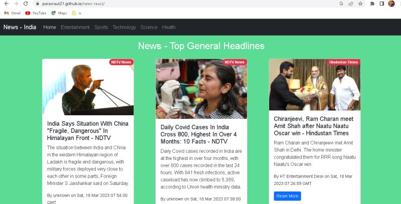 Paras Raut on LinkedIn: #javascript #html #css #react #design #newswebsite Paras Raut on LinkedIn: #javascript #html #css #react #design #newswebsite