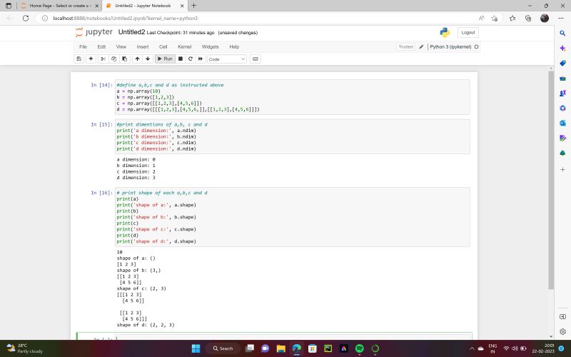 T. Chandrashekar on LinkedIn: Task 37 practice numpy lib Kiran Sagar ... T. Chandrashekar on LinkedIn: Task 37 practice numpy lib Kiran Sagar ...