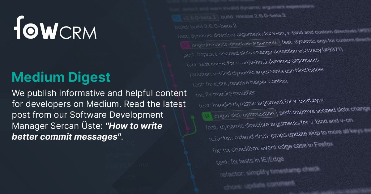 FowAPPS on LinkedIn: How to write better commit messages? FowAPPS on LinkedIn: How to write better commit messages?