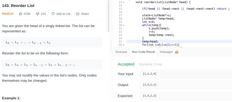 Jagruth Vasa on LinkedIn: #100daysofcode #leetcode #linkedlist #cpp #stack Jagruth Vasa on LinkedIn: #100daysofcode #leetcode #linkedlist #cpp #stack
