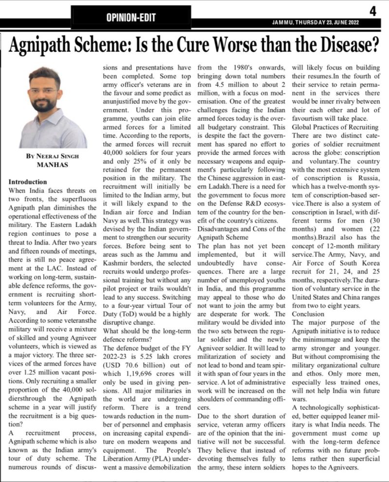 Neeraj Singh MANHAS on LinkedIn: #india #future #share #military # ... Neeraj Singh MANHAS on LinkedIn: #india #future #share #military # ...