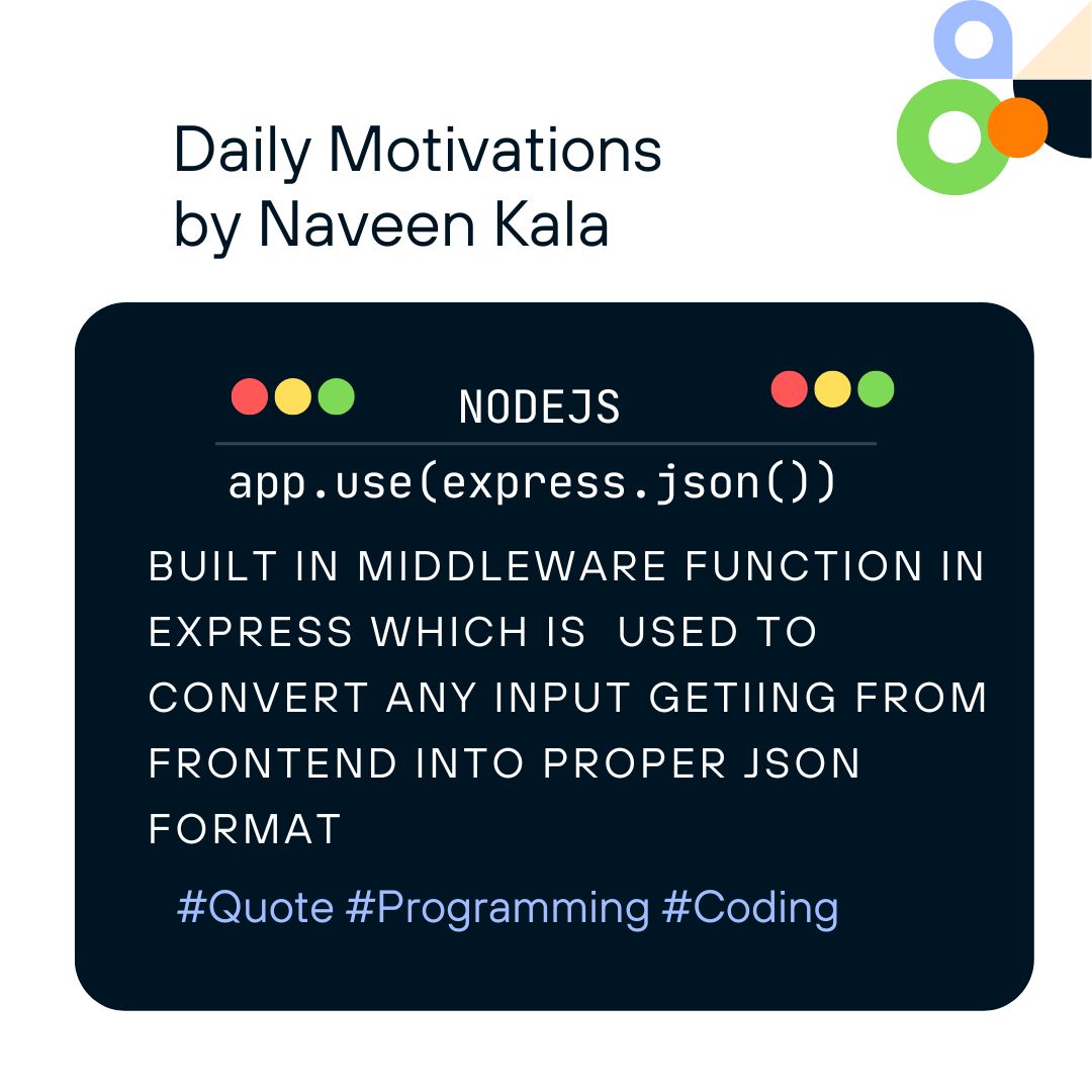 naveen kala on LinkedIn: #nodejs #expressjs #middleware naveen kala on LinkedIn: #nodejs #expressjs #middleware