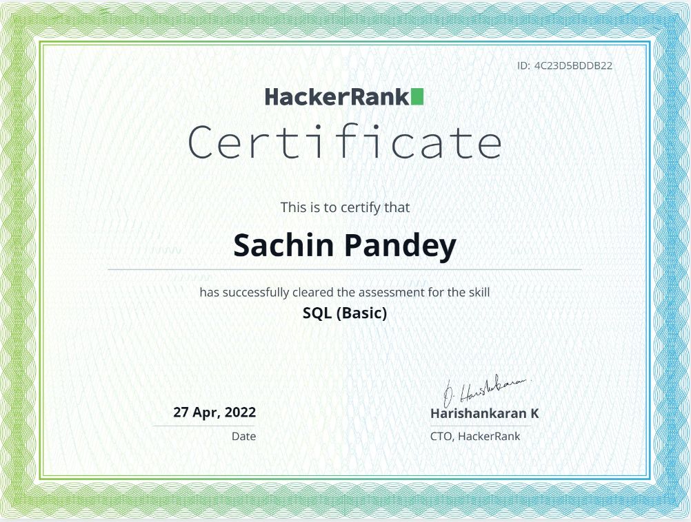 SACHIN PANDEY on LinkedIn: #sqlqueries SACHIN PANDEY on LinkedIn: #sqlqueries