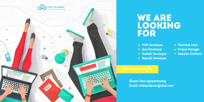 Thao Nguyen on LinkedIn: #cmcglobal #nodejs #reactjs #php #java # ... Thao Nguyen on LinkedIn: #cmcglobal #nodejs #reactjs #php #java # ...